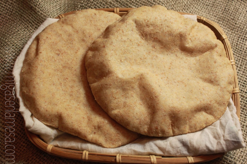 PAN NAAN INTEGRAL AL 100% [La simplicidad] - Migas en la mesa